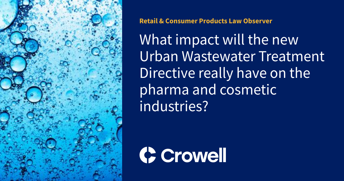 What impact will the new Urban Wastewater Treatment Directive really ...