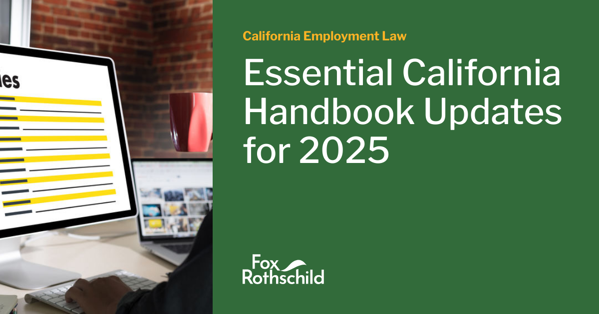 Important California Handbook Updates for 2025 - Workresearchlive