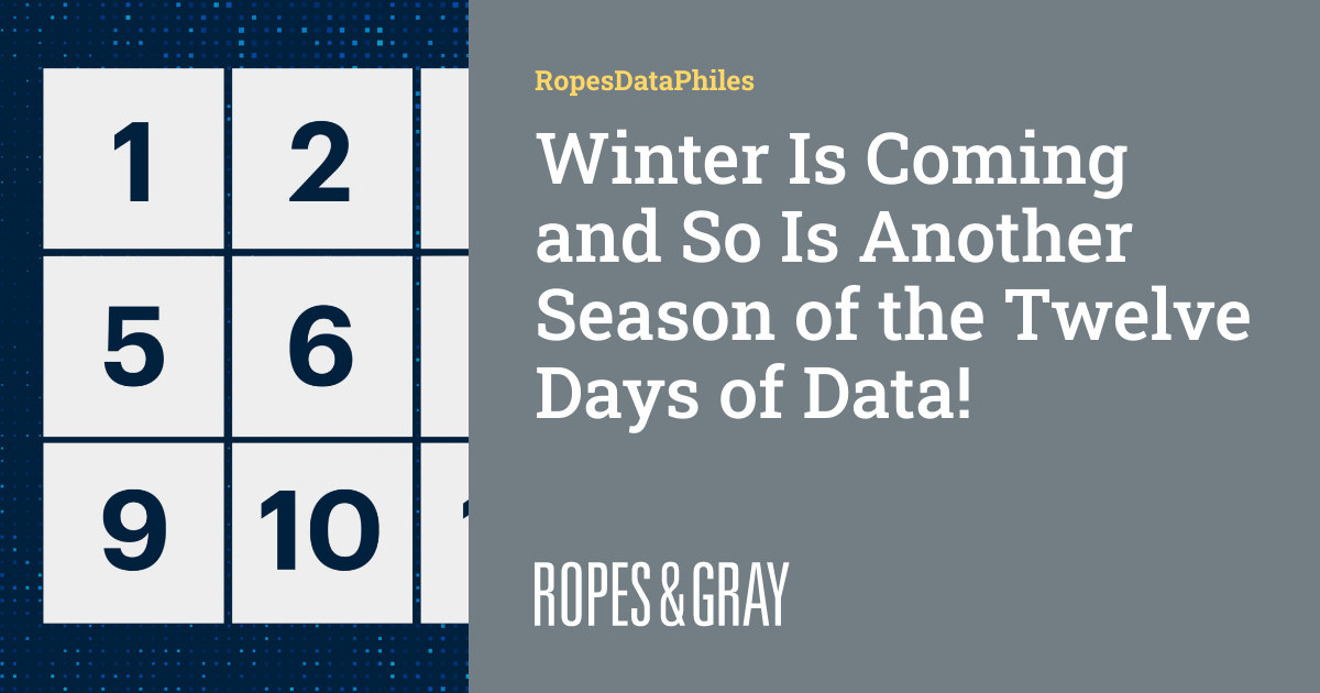 Winter Is Coming and So Is Another Season of the Twelve Days of Data ...