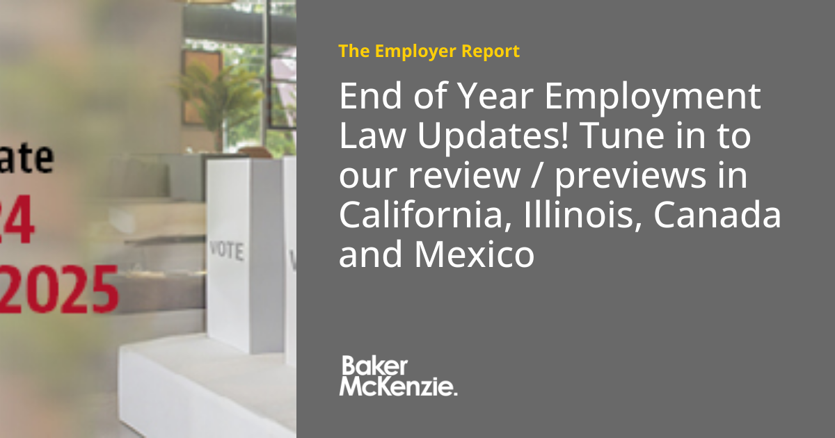 End of Year Employment Law Updates! Tune in to our review / previews in ...