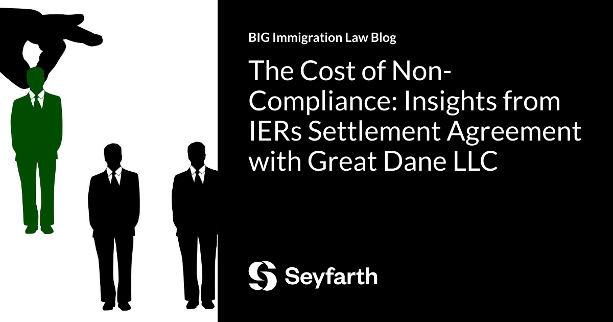 The Cost of Non-Compliance: Insights from IERs Settlement Agreement ...