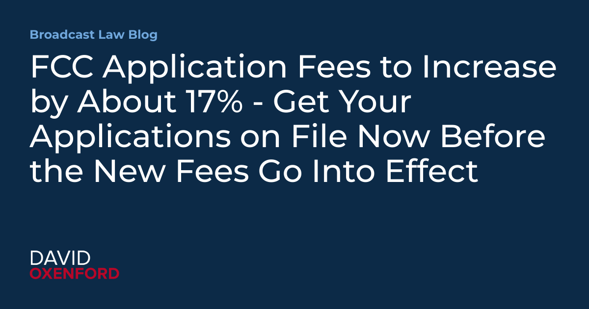 FCC Application Fees to Increase by About 17% - Get Your Applications ...