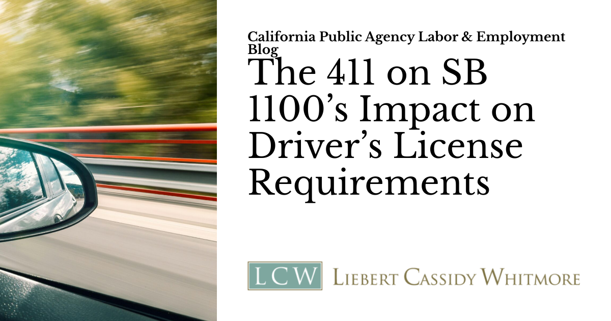 The 411 on SB 1100’s Impact on Driver’s License Requirements ...