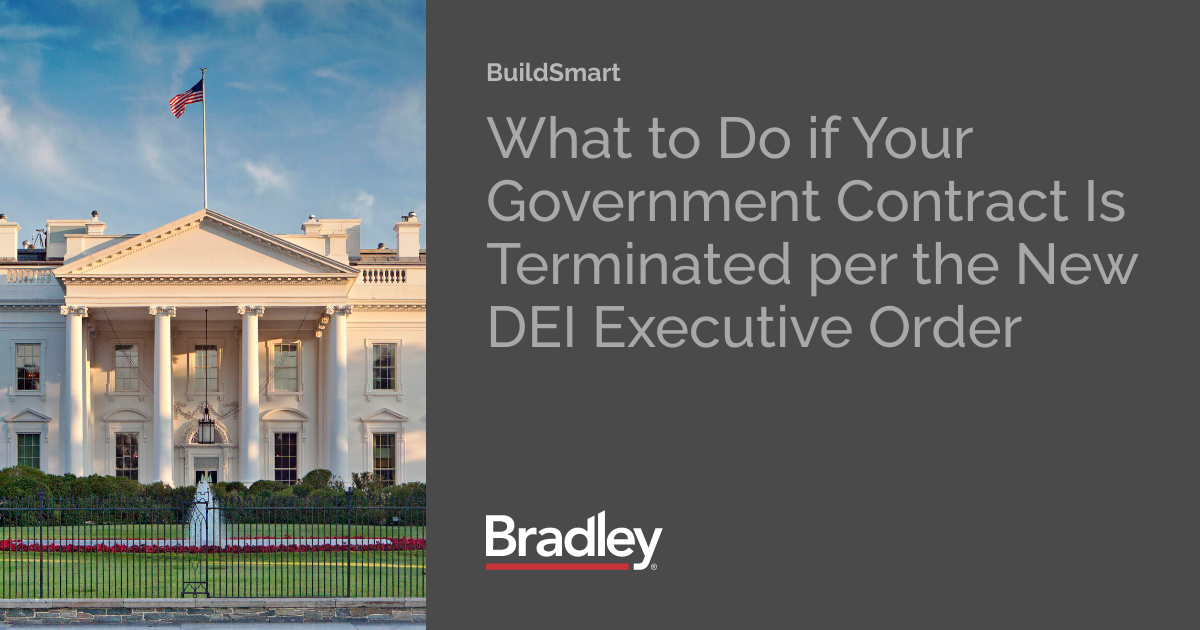 What to Do if Your Government Contract Is Terminated per the New DEI ...