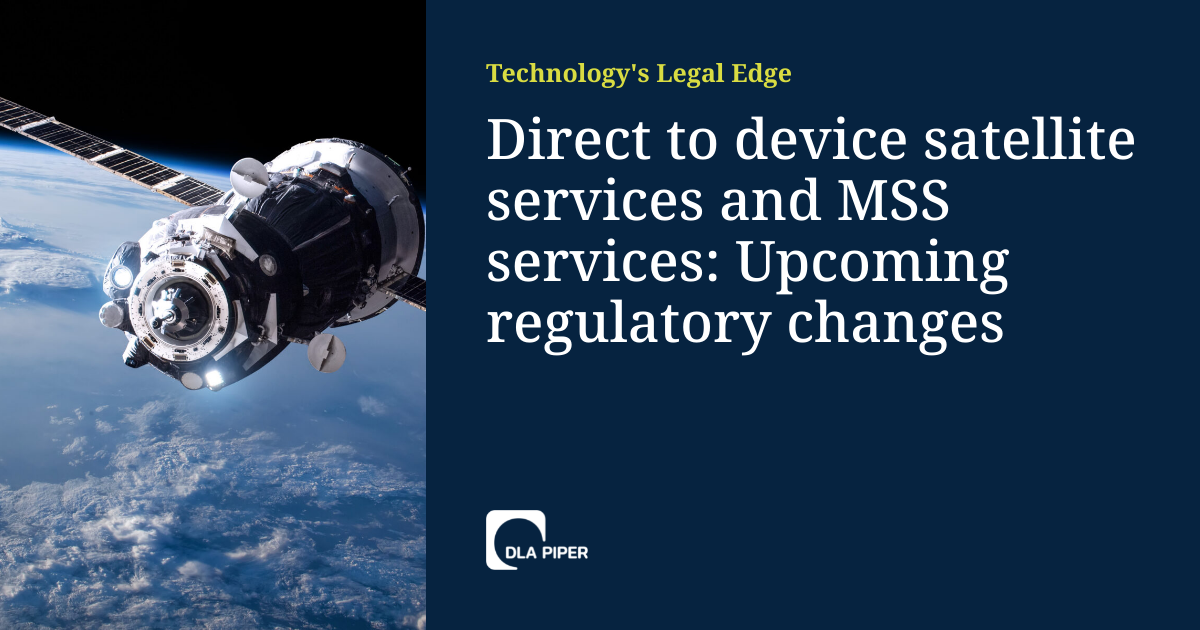 Direct to device satellite services and MSS services: Upcoming ...