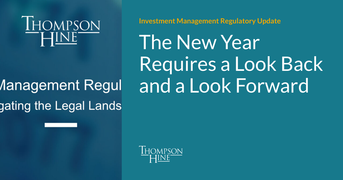 The New Year Requires a Look Back and a Look Forward | Investment ...