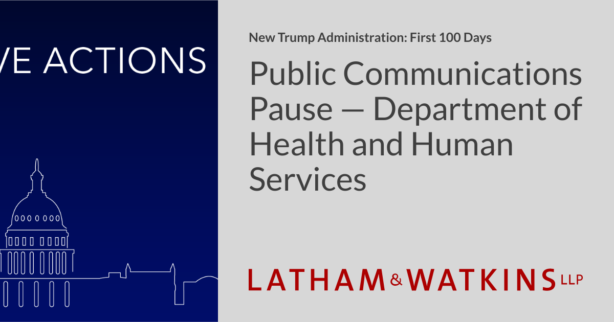 Public Communications Pause — Department of Health and Human Services ...