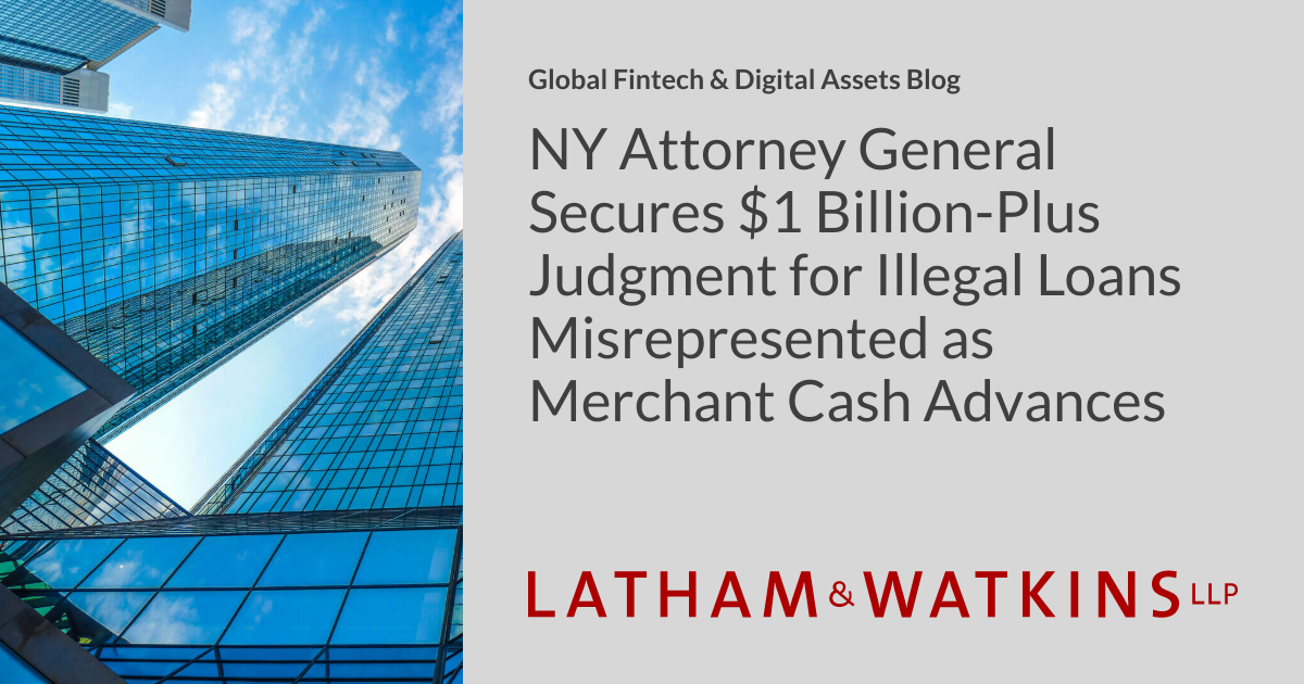 NY Attorney General Secures $1 Billion-Plus Judgment for Illegal Loans Misrepresented as ...