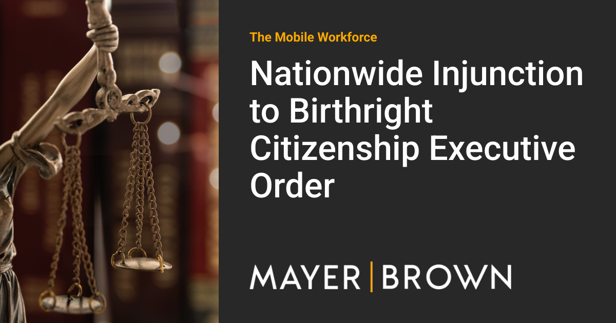 Nationwide Injunction to Birthright Citizenship Executive Order | The ...