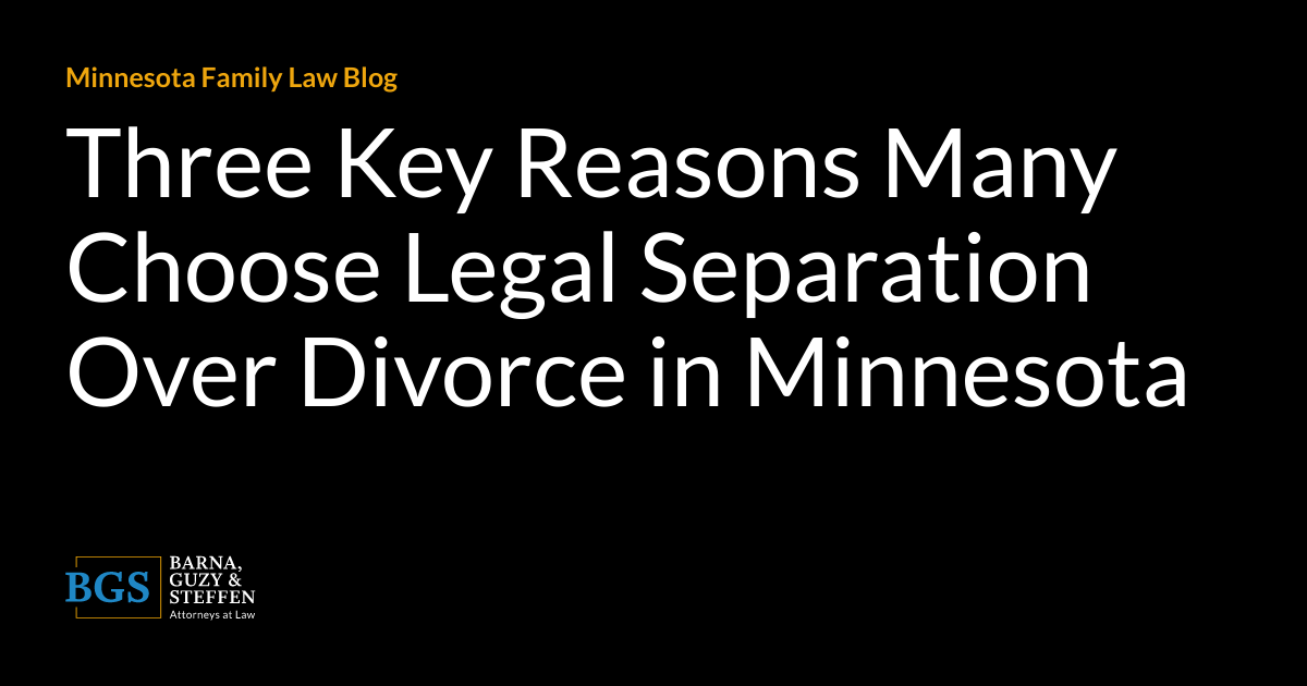 Three Key Reasons Many Choose Legal Separation Over Divorce in ...