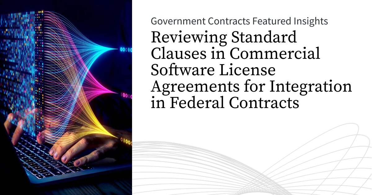 Reviewing Standard Clauses in Commercial Software License Agreements ...