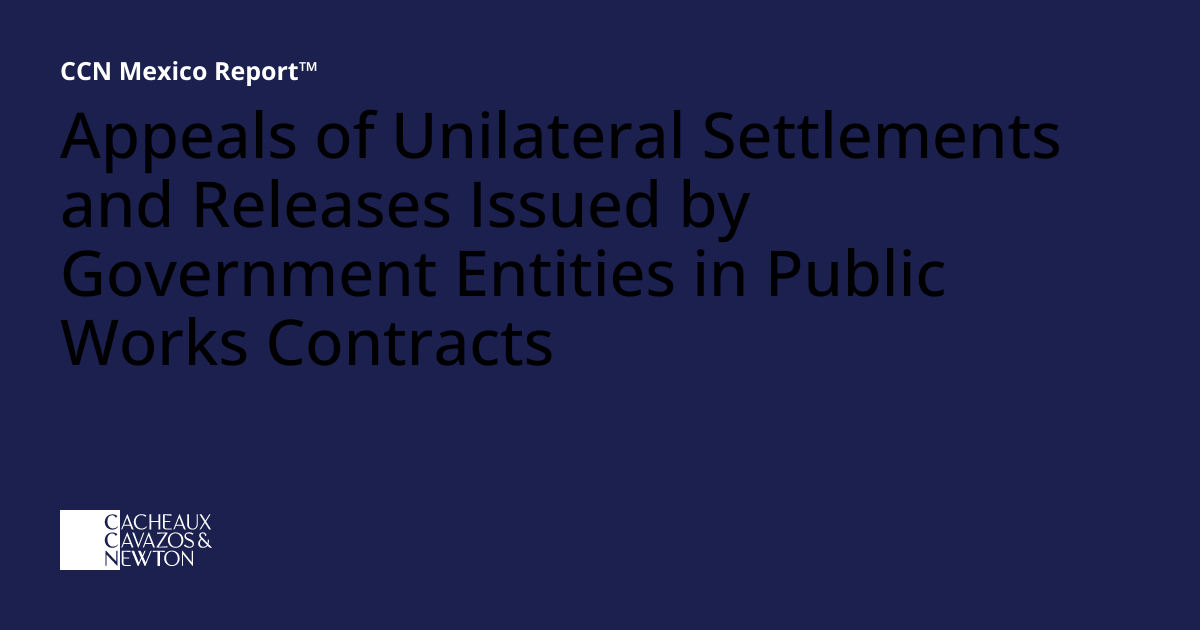 Appeals of Unilateral Settlements and Releases Issued by Government ...