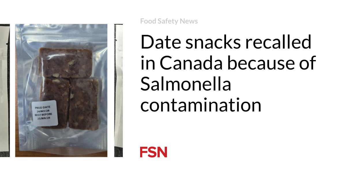 Date snacks recalled in Canada because of Salmonella contamination ...