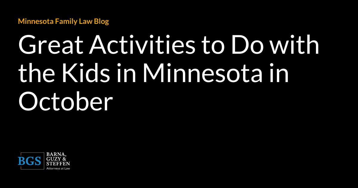 Great Activities to Do with the Kids in Minnesota in October