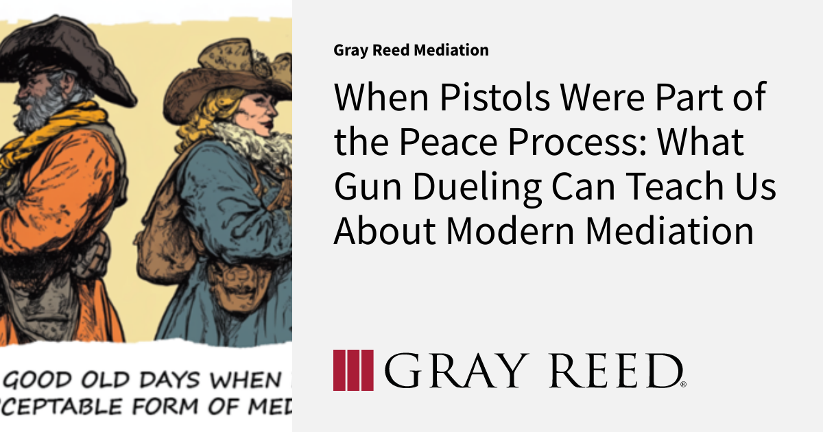 When Pistols Were Part of the Peace Process: What Gun Dueling Can Teach ...