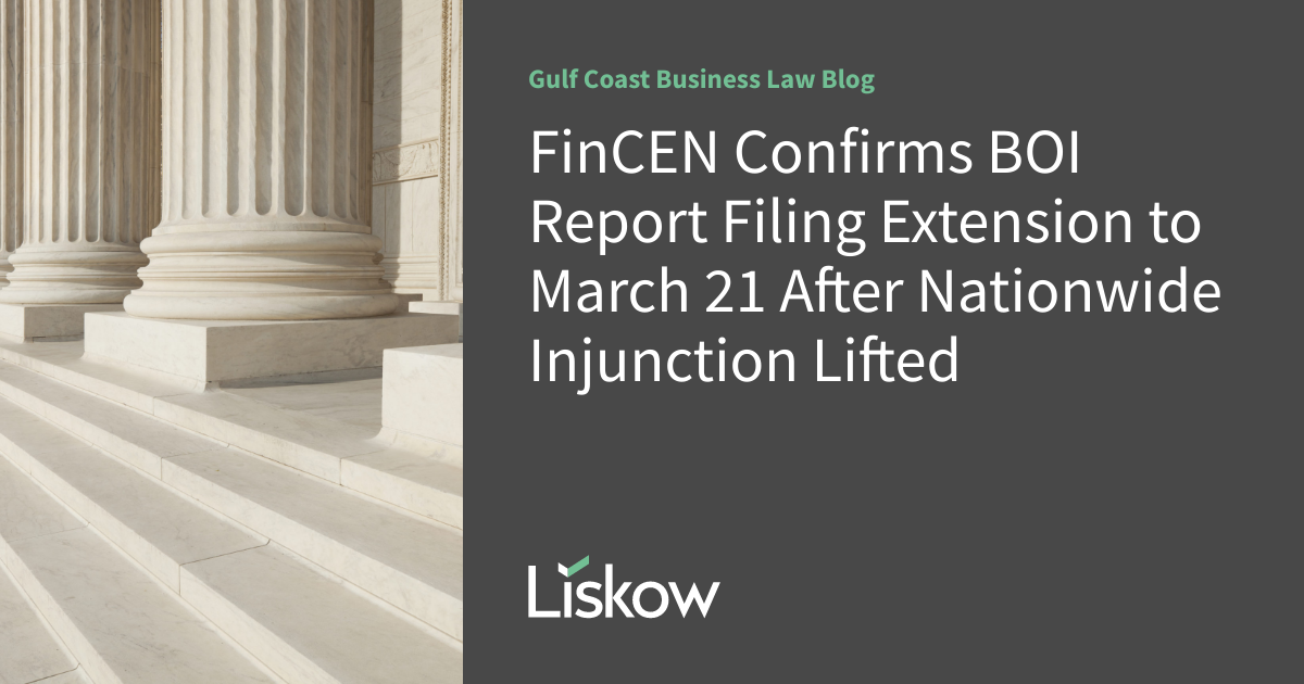 FinCEN Confirms BOI Report Filing Extension to March 21 After ...