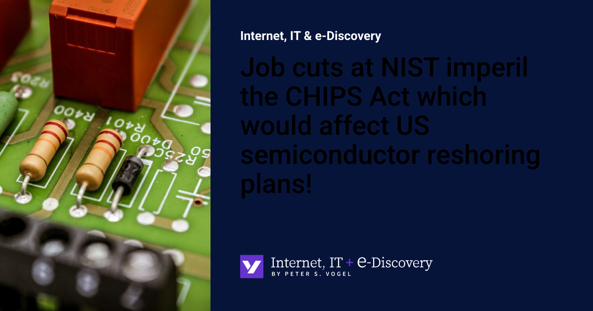 Job cuts at NIST imperil the CHIPS Act which would affect US ...