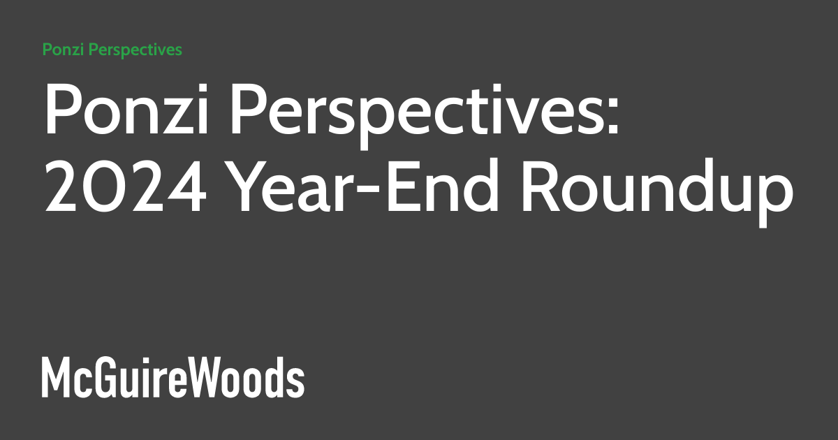 Ponzi Perspectives: 2024 Year-End Roundup | Ponzi Perspectives