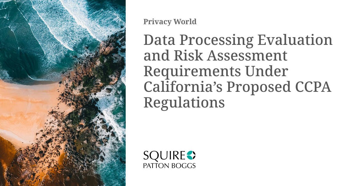 Data Processing Evaluation and Risk Assessment Requirements Under ...