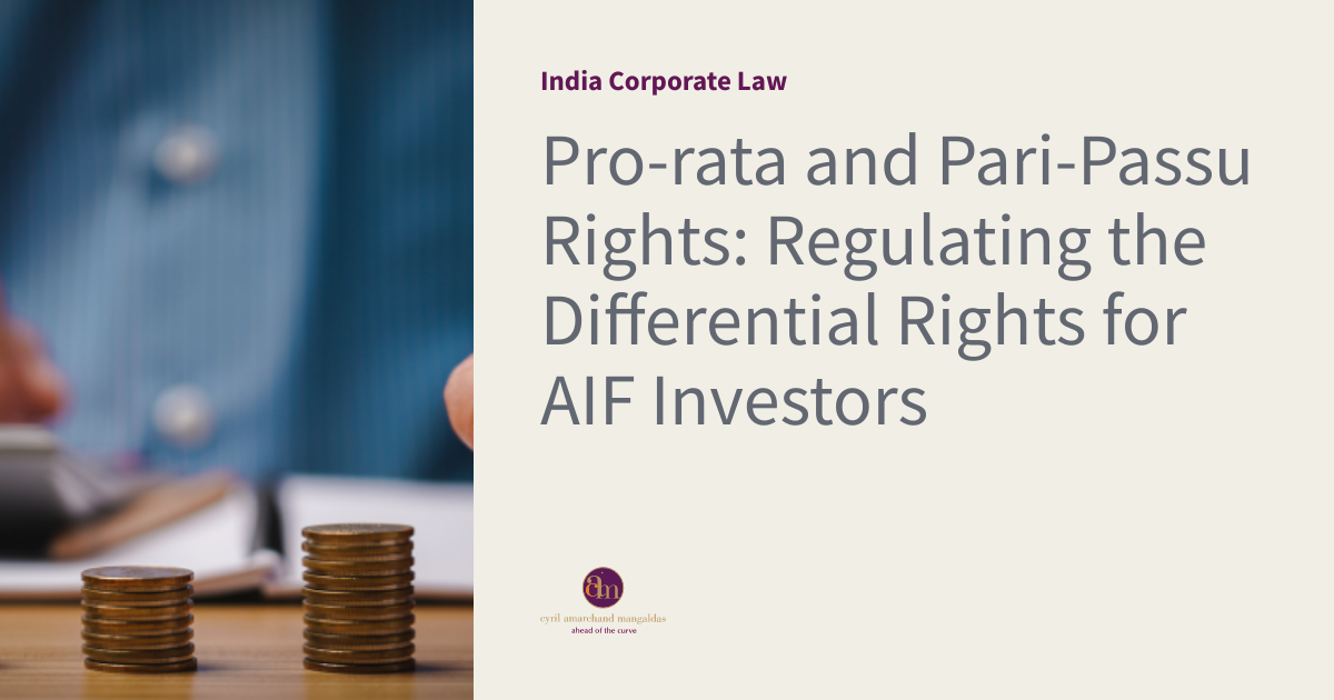 Pro-rata and Pari-Passu Rights: Regulating the Differential Rights for ...