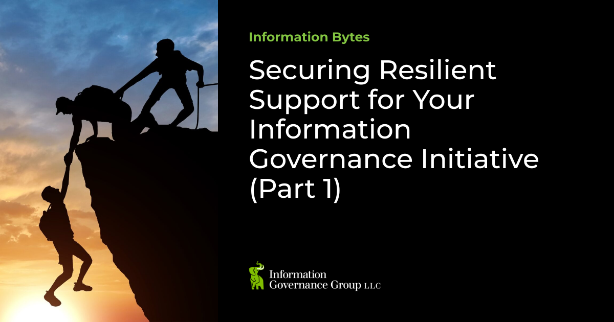 Securing Resilient Support for Your Information Governance Initiative ...