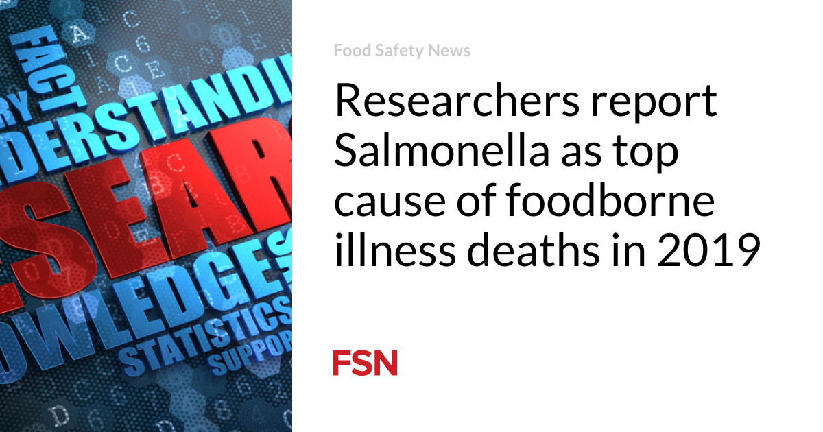 Researchers report Salmonella as top cause of foodborne illness deaths ...