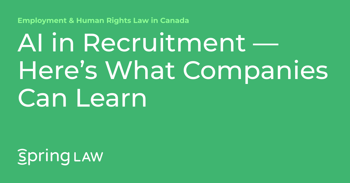 AI in Recruitment — Here’s What Companies Can Learn | Employment ...