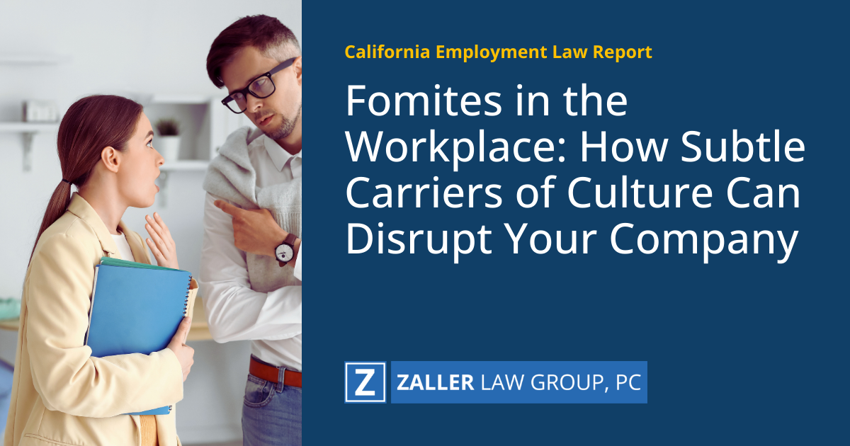 Fomites in the Workplace: How Subtle Carriers of Culture Can Disrupt ...