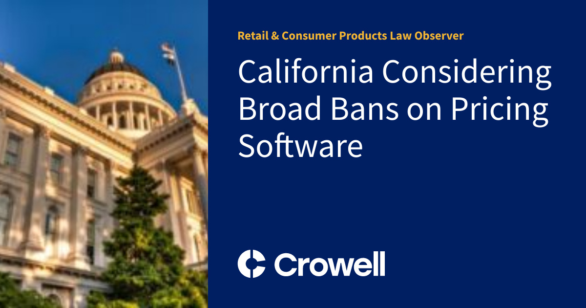 California Considering Broad Bans on Pricing Software | Retail ...