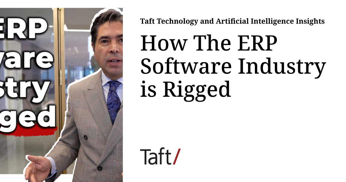 How The ERP Software Industry is Rigged | Taft Technology and ...