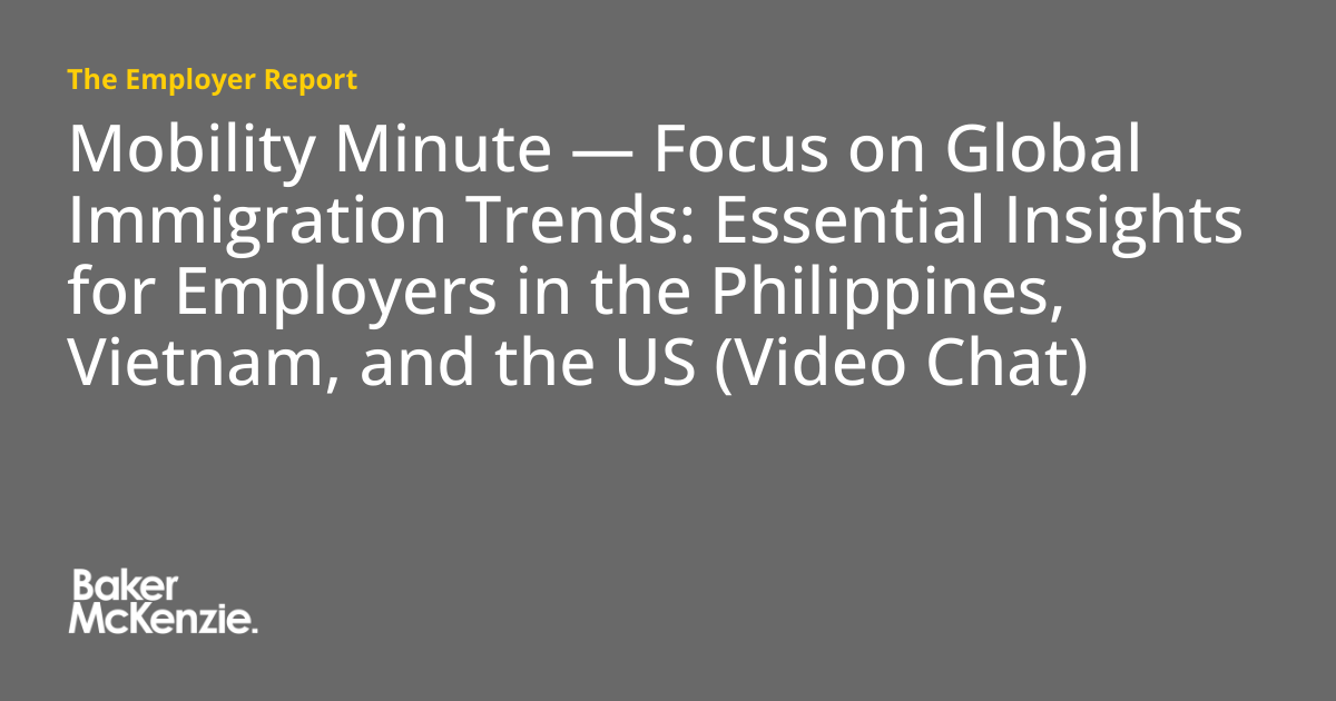 Mobility Minute — Focus on Global Immigration Trends: Essential ...