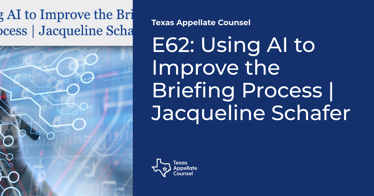 E62: Using AI to Improve the Briefing Process | Jacqueline Schafer ...