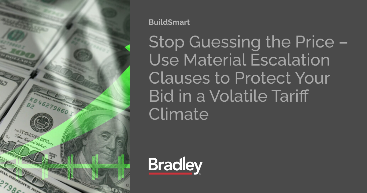 Stop Guessing the Price – Use Material Escalation Clauses to Protect ...