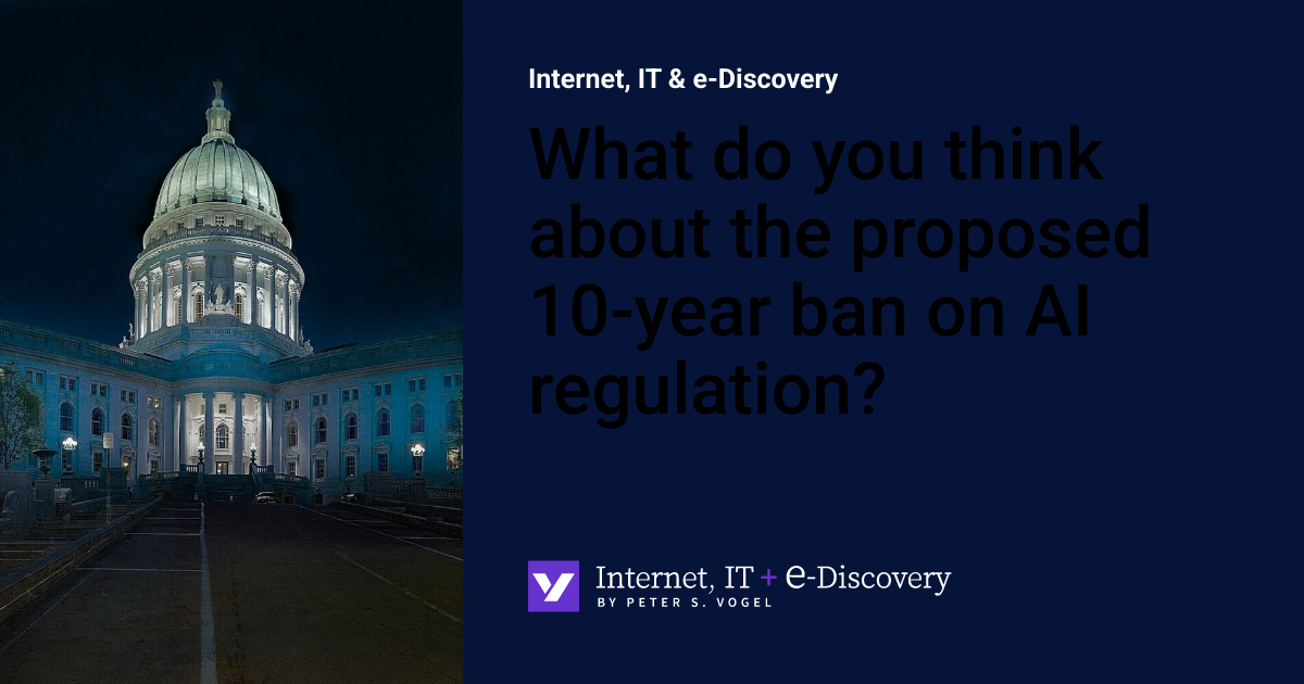What do you think about the proposed 10-year ban on AI regulation ...