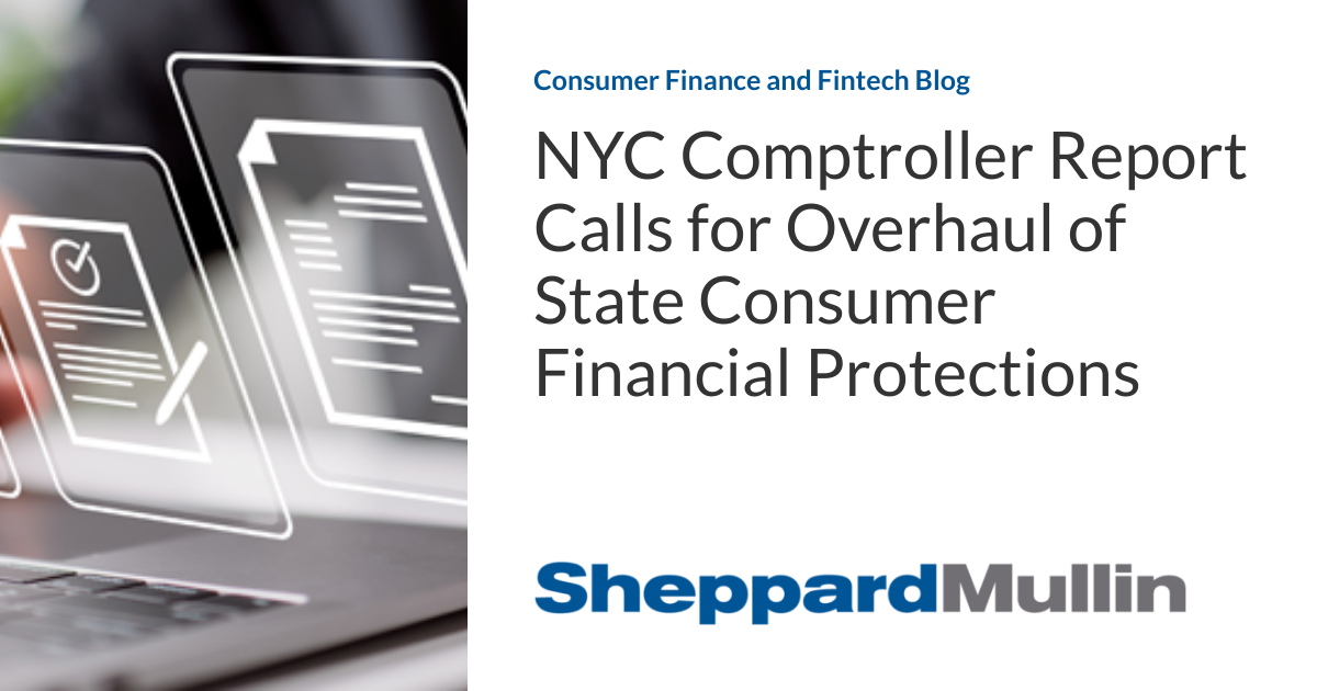 NYC Comptroller Report Calls for Overhaul of State Consumer Financial ...