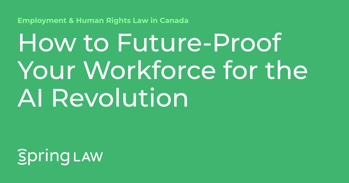 How to Future-Proof Your Workforce for the AI Revolution | Employment ...