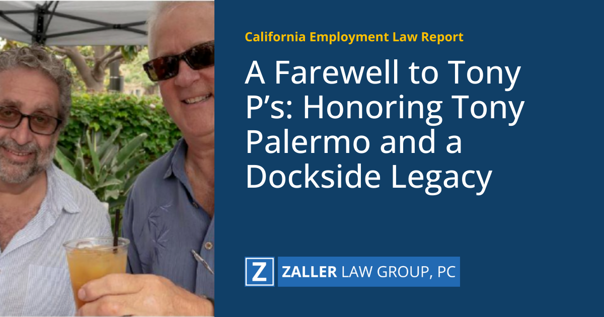 A Farewell to Tony P’s: Honoring Tony Palermo and a Dockside Legacy ...