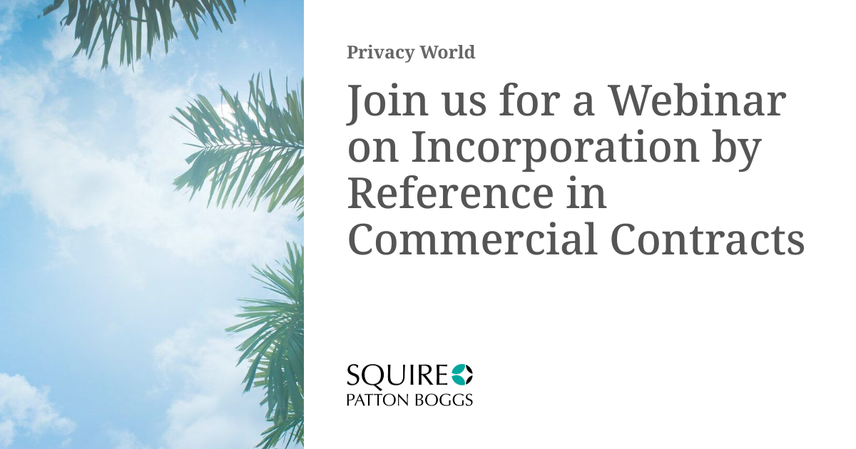 Join us for a Webinar on Incorporation by Reference in Commercial ...