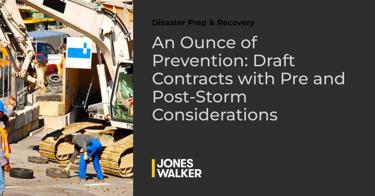 An Ounce of Prevention: Draft Contracts with Pre and Post-Storm ...
