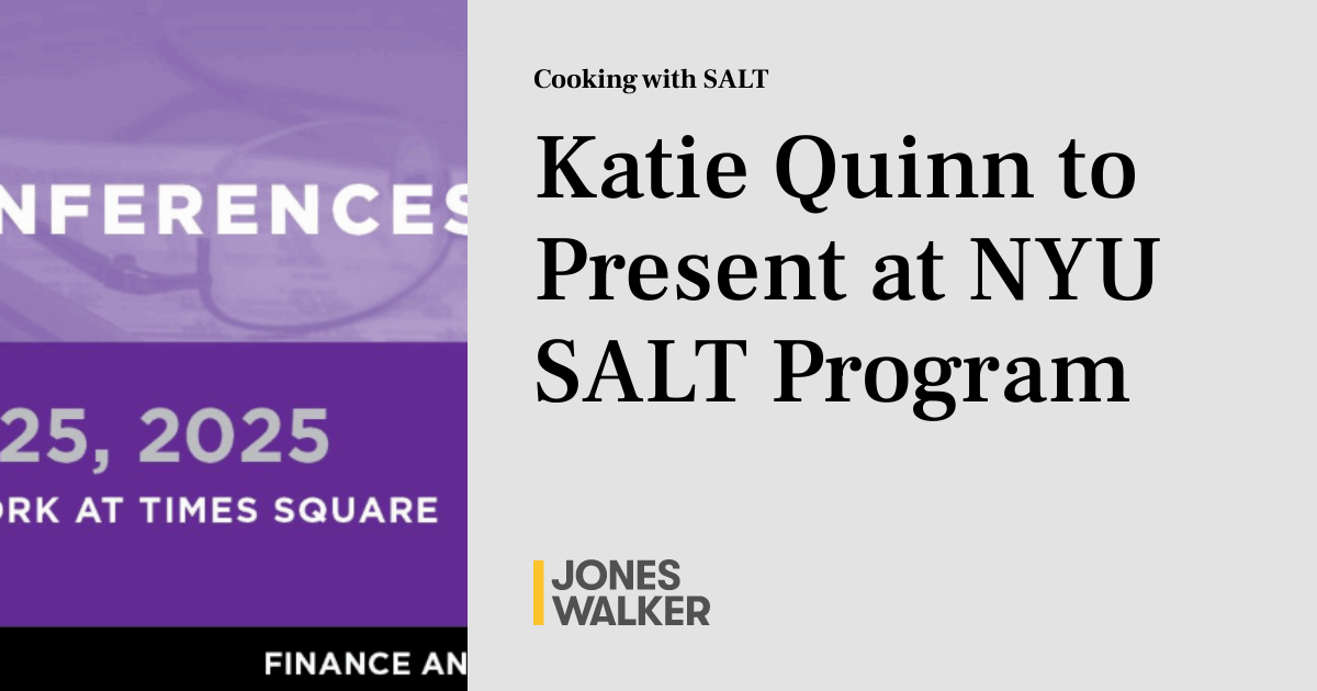 Katie Quinn to Present at NYU SALT Program | Cooking with SALT