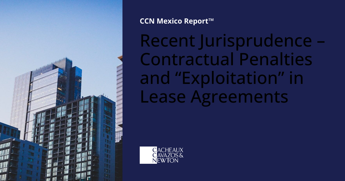 Recent Jurisprudence – Contractual Penalties and “Exploitation” in ...