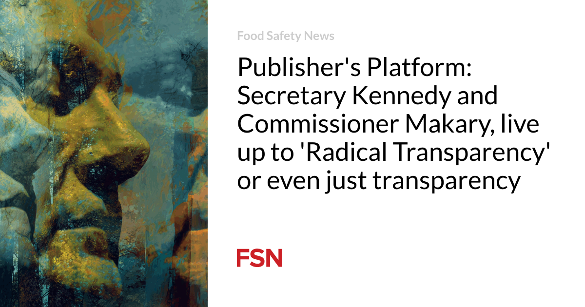 Publisher's Platform: Secretary Kennedy and Commissioner Makary, live ...