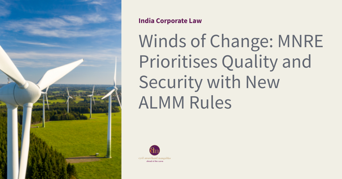 Winds of Change: MNRE Prioritises Quality and Security with New ALMM ...