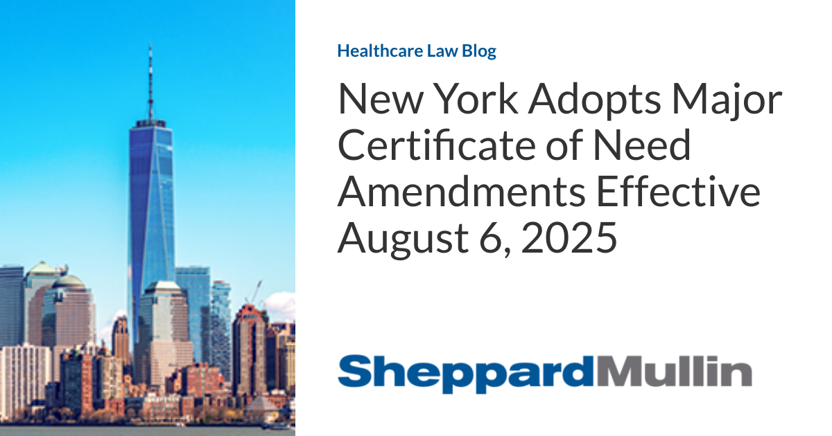 New York Certificate of Need (CON) Changes: What Healthcare Providers ...