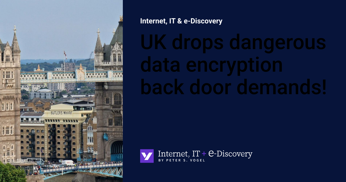 UK drops dangerous data encryption back door demands! | Internet, IT ...