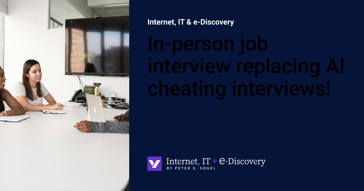 In-person job interview replacing AI cheating interviews! | Internet ...