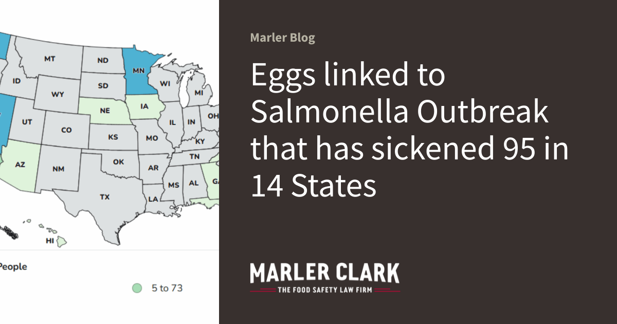 Eggs linked to Salmonella Outbreak that has sickened 95 in 14 States ...
