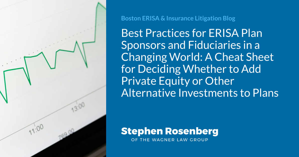 Best Practices for ERISA Plan Sponsors and Fiduciaries in a Changing ...