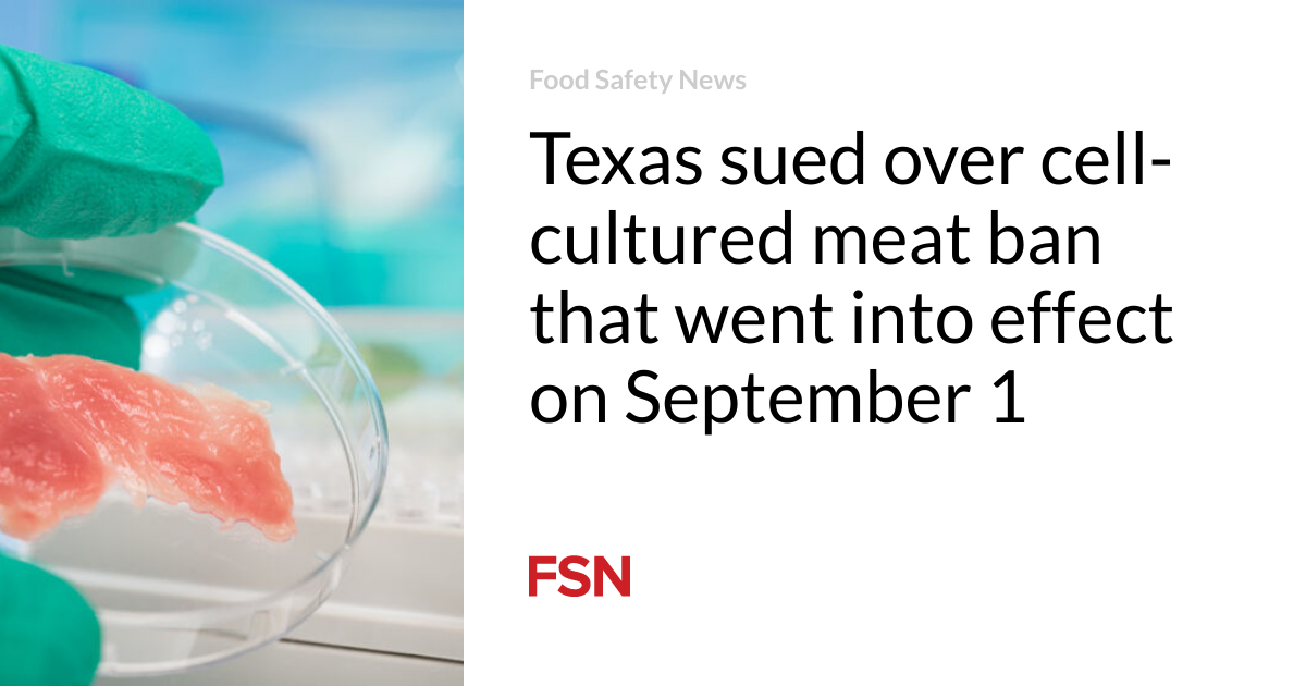 Texas sued over cell-cultured meat ban that went into effect on ...
