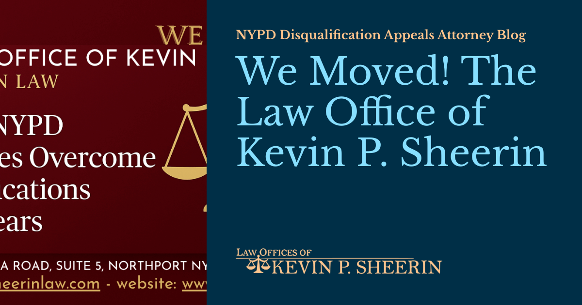 | We Moved! The Law Office of Kevin P. Sheerin